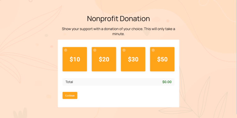 Nonprofit Donation Template – Woorise