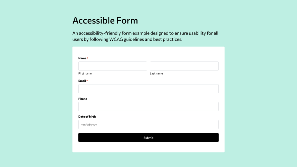 10 Tips to Create Accessible Forms in 2025 – Woorise Blog