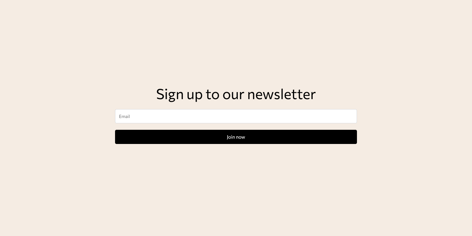 Email Only Signup Template – Woorise