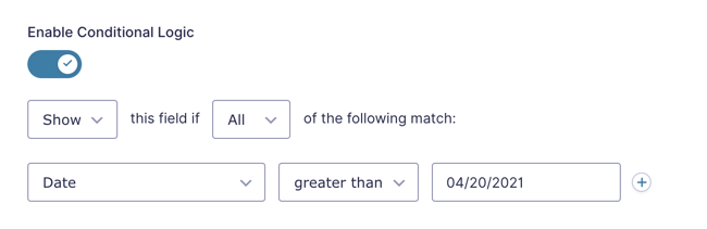 Form Conditional Logic Dates – Woorise Help