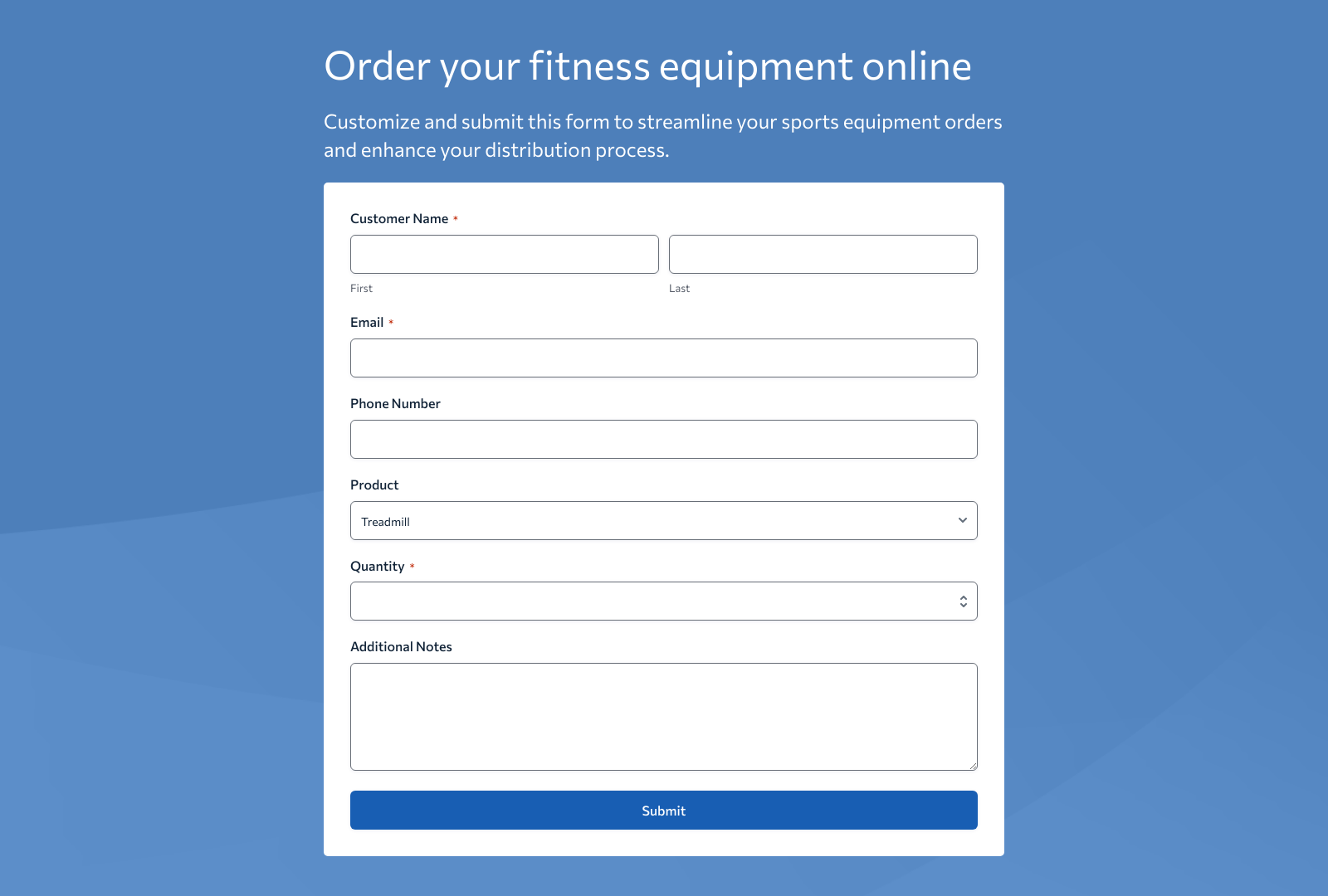 Custom Form Template – Woorise