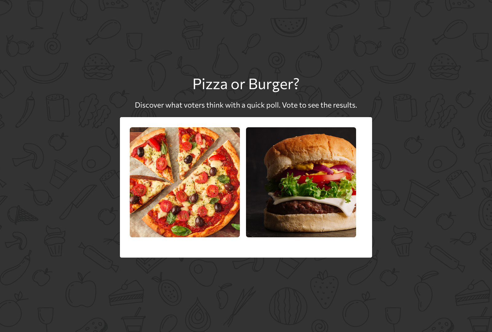 Food Poll Template – Woorise