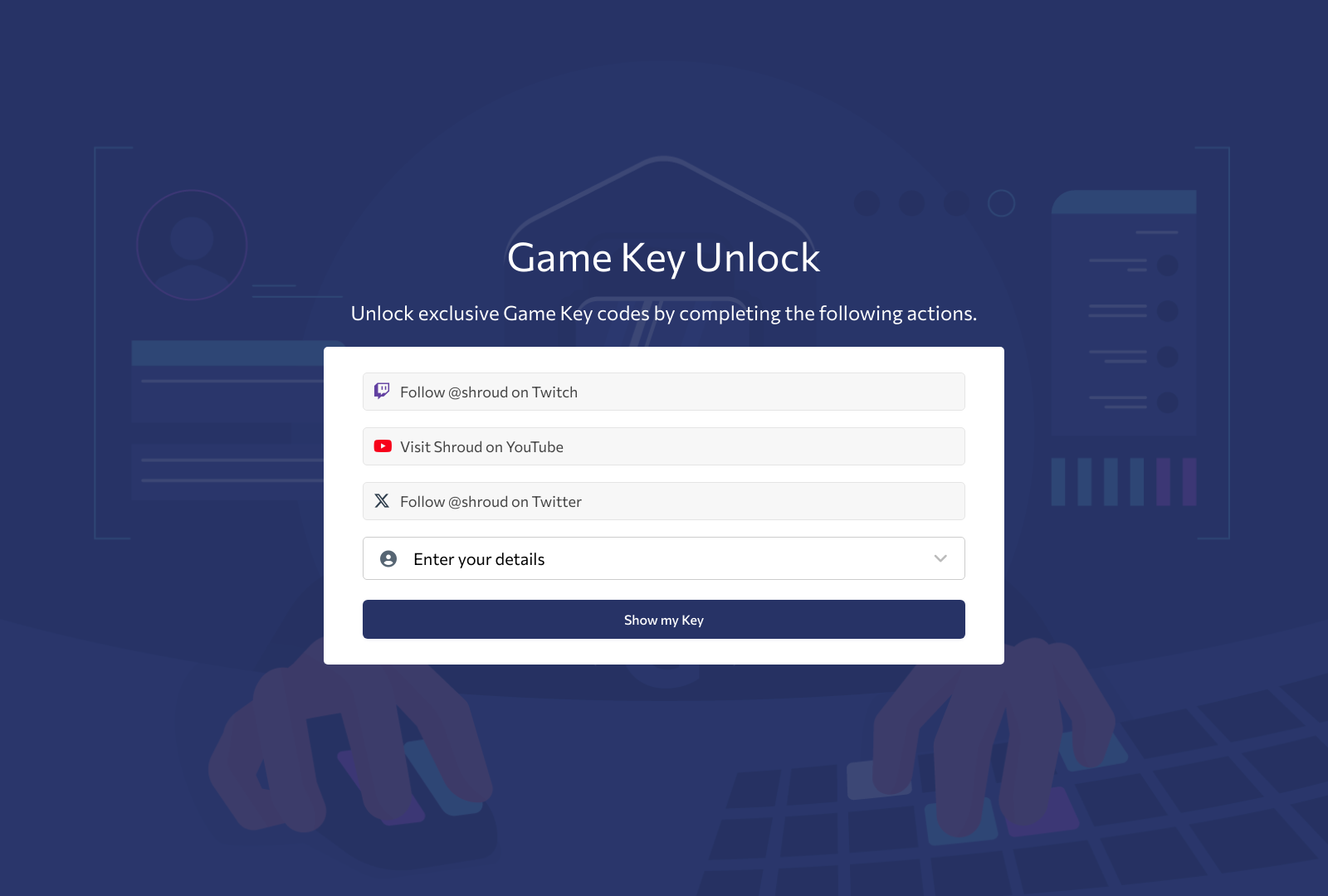 Game Key Unlock Template – Woorise