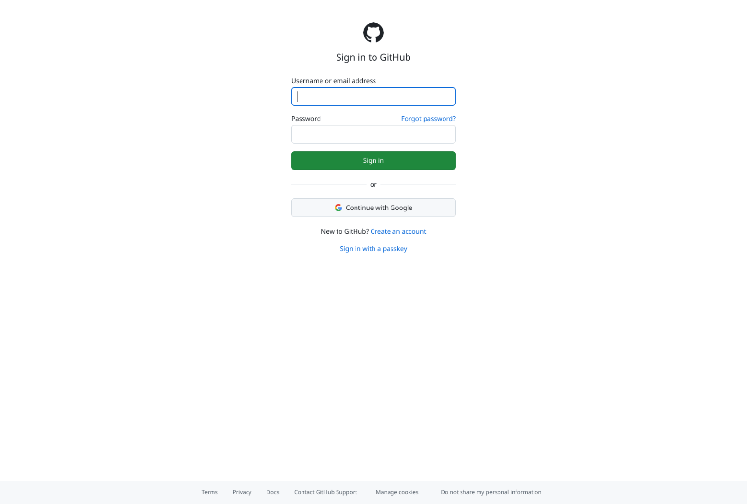 GitHub Login Landing Page Example – Woorise