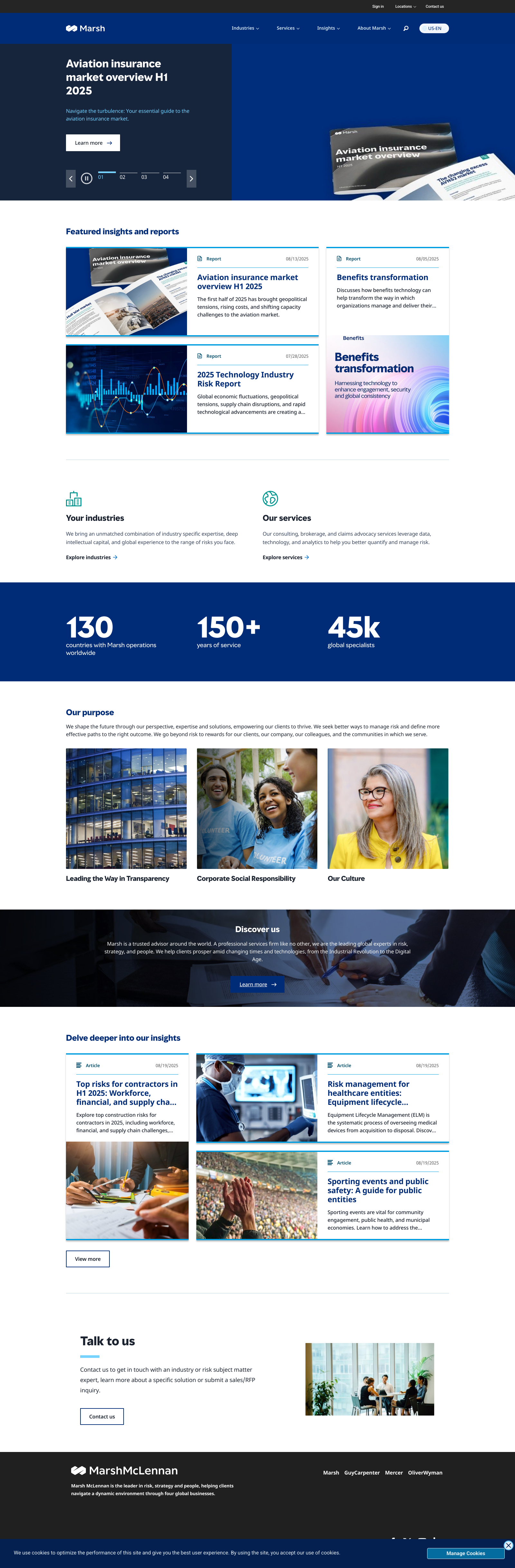 Marsh Landing Page Example – Woorise