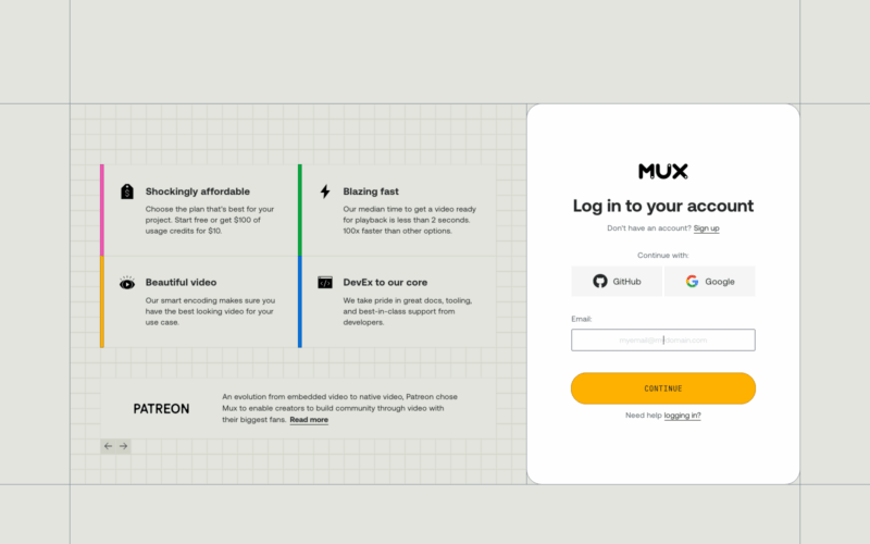 GitHub Login Landing Page Example – Woorise
