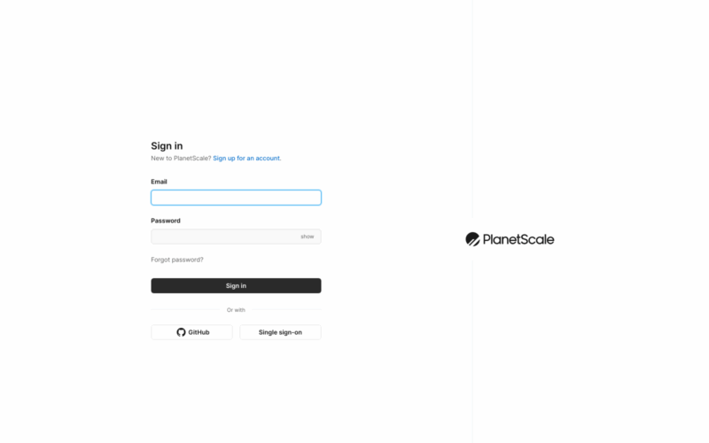 GitHub Login Landing Page Example – Woorise