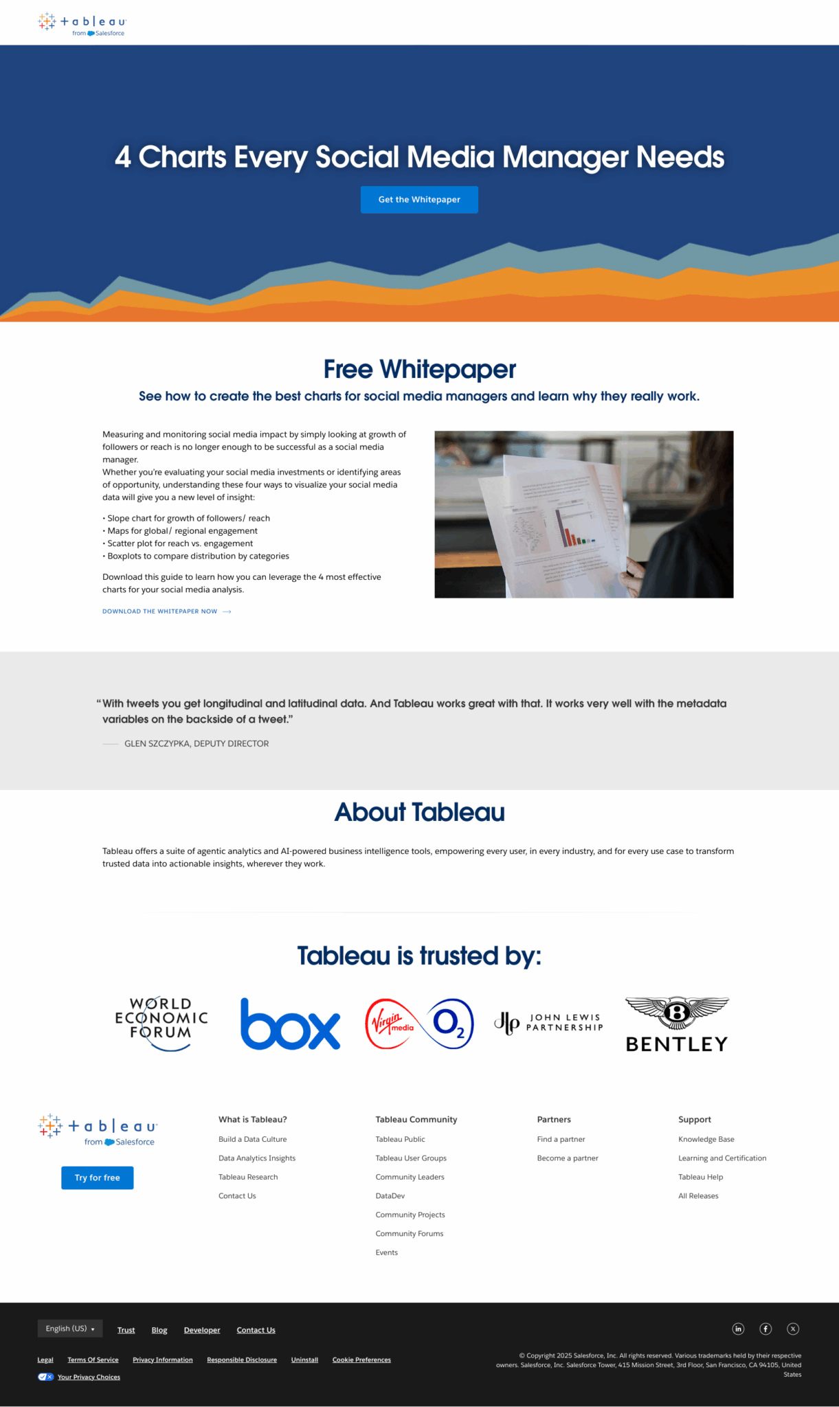 Tableau Landing Page Example – Woorise